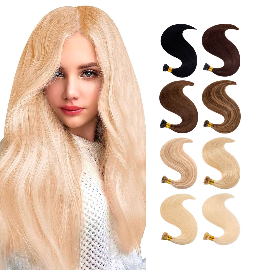 25 Extensiones Naturales I-Tips 60Cm – Italian Hair